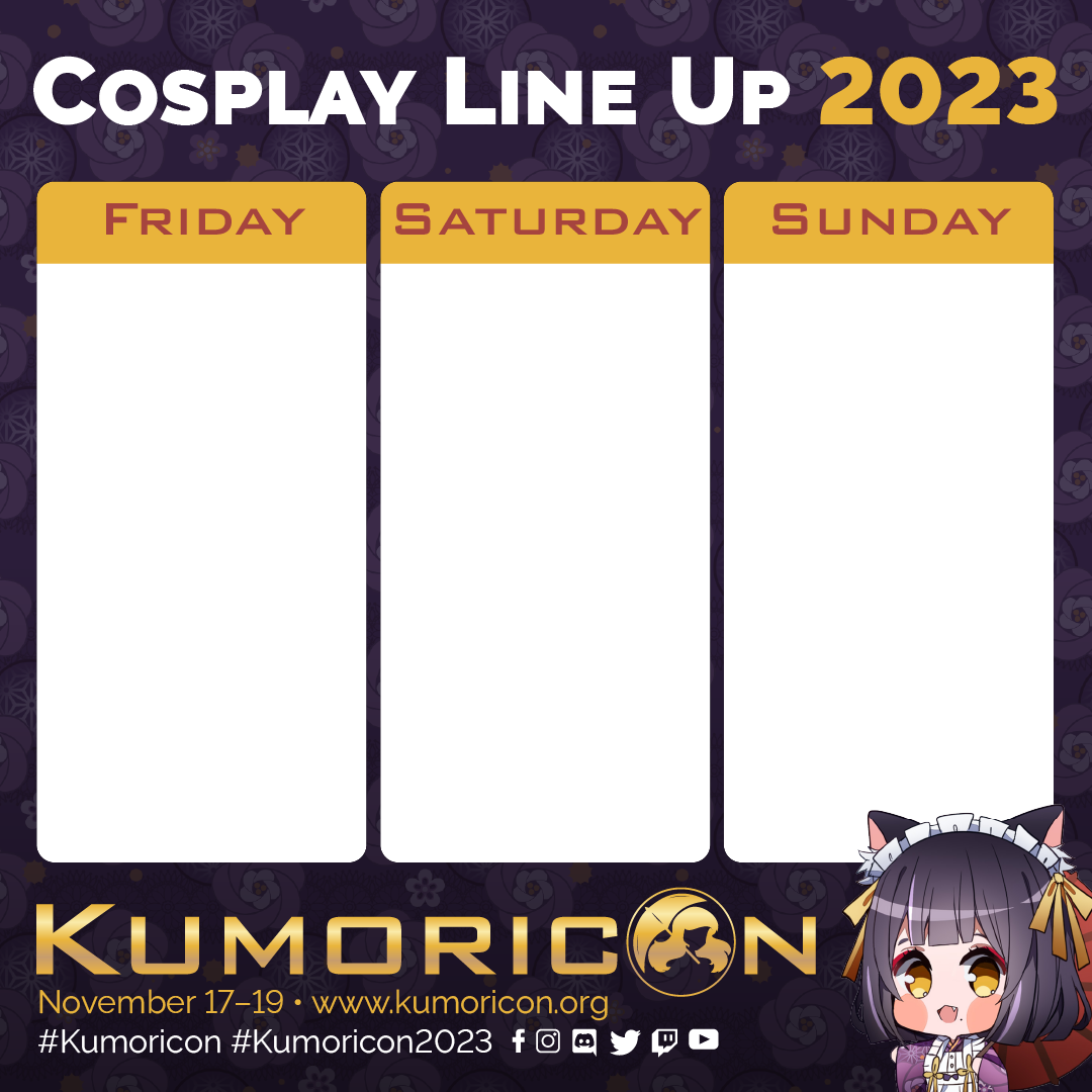 Kumoricon » Cosplay Frames