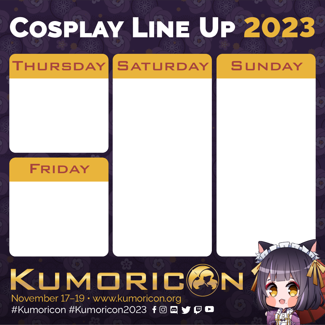 Kumoricon » Cosplay Frames